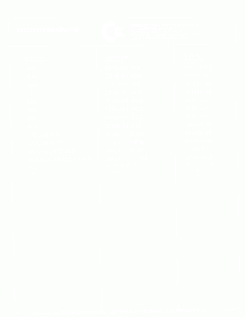 System Board Parts List (3 of 3) - RetroTechCollection