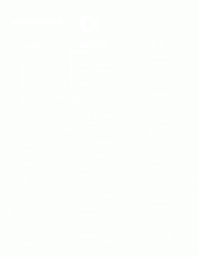 System Board Parts List (2 of 3) - RetroTechCollection